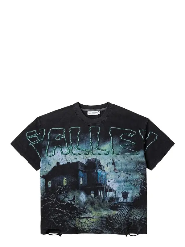 VALE FOREVER Graphic Print T-shirt - Black