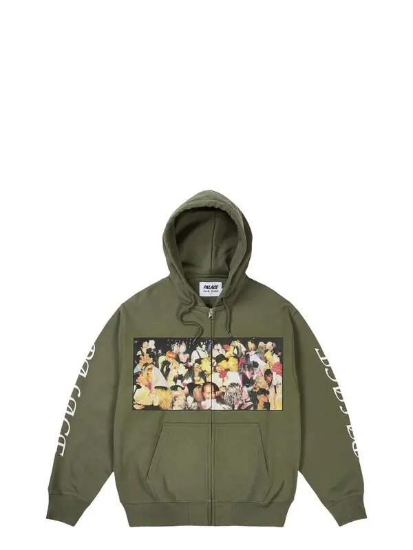 PALACE Dick Jewell Zip Hood - Green