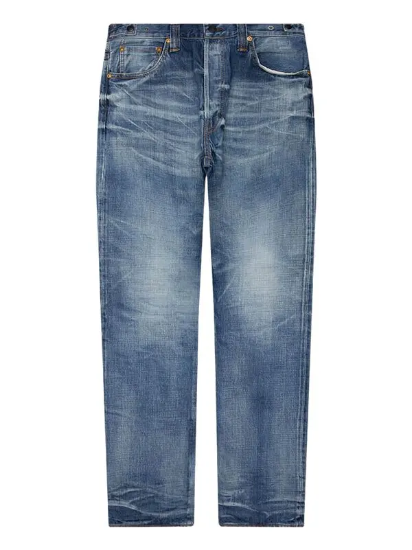 Mastercraft Union Bowie Edo Straight Gekko Jinsu 'mid' Jeans - Blue