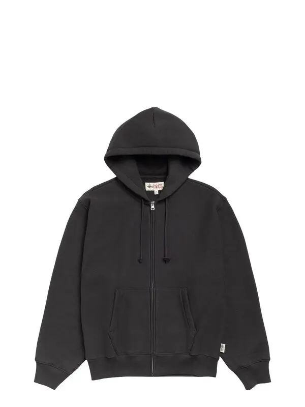 StÜssy Fleece Zip Hoodie - Black