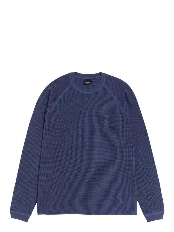 StÜssy Long Sleeve Thermal Top - Blue