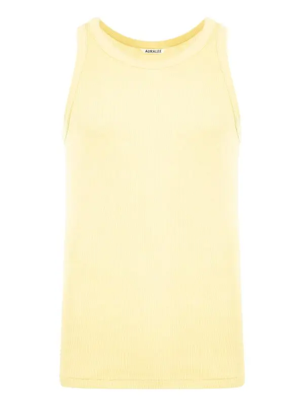 Auralee Organic Soft Rib Tank - Yellow