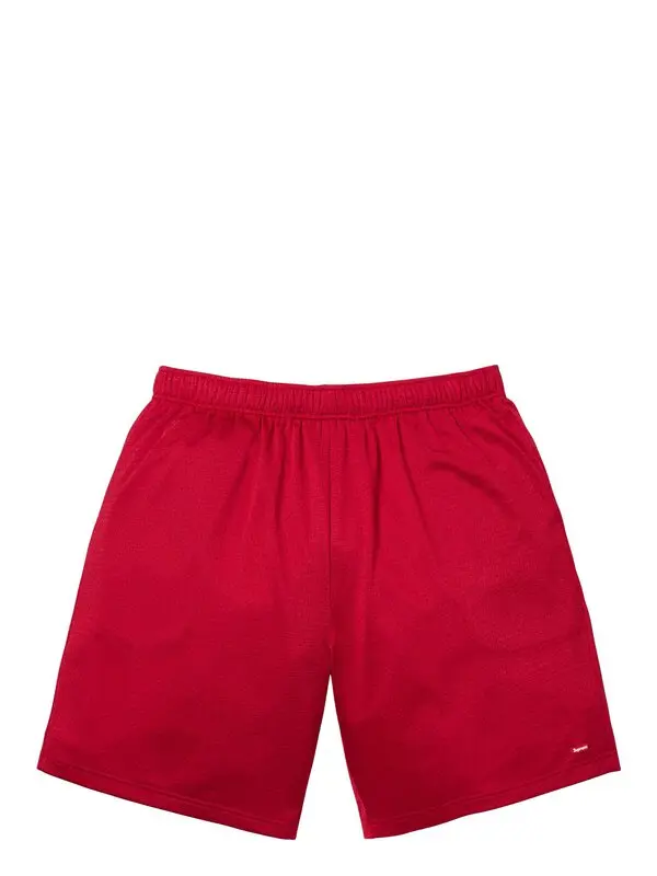 Supreme Small Box Baggy Mesh Shorts - Red