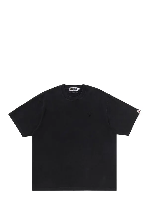 A BATHING APE Garment Dye Relaxed Fit Tee - Black