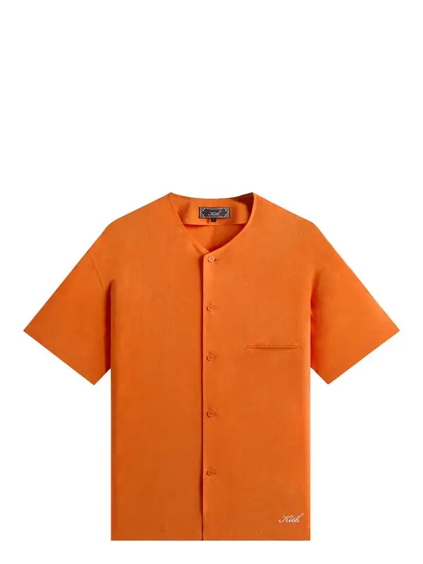 Kith Cupro Linen Shirt - Orange