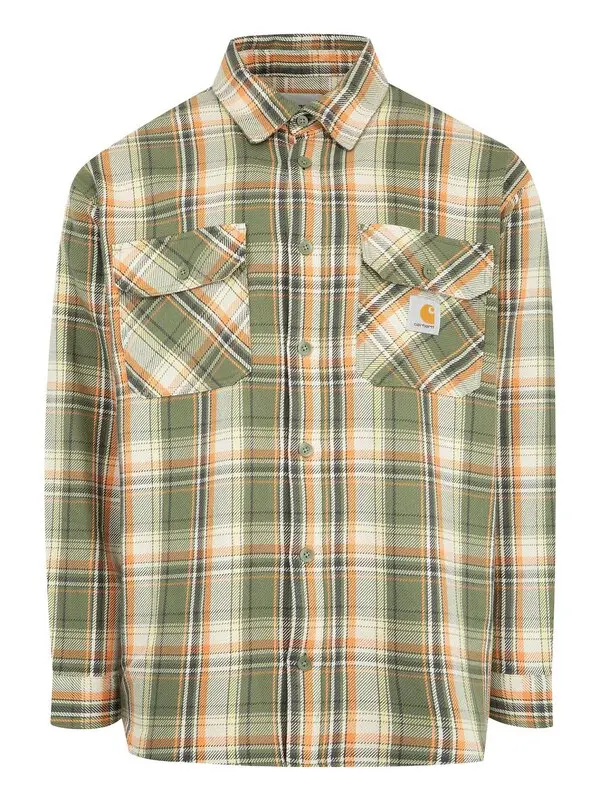 Carhartt Work In Progress Long-sleeve Checked Shirt - Green