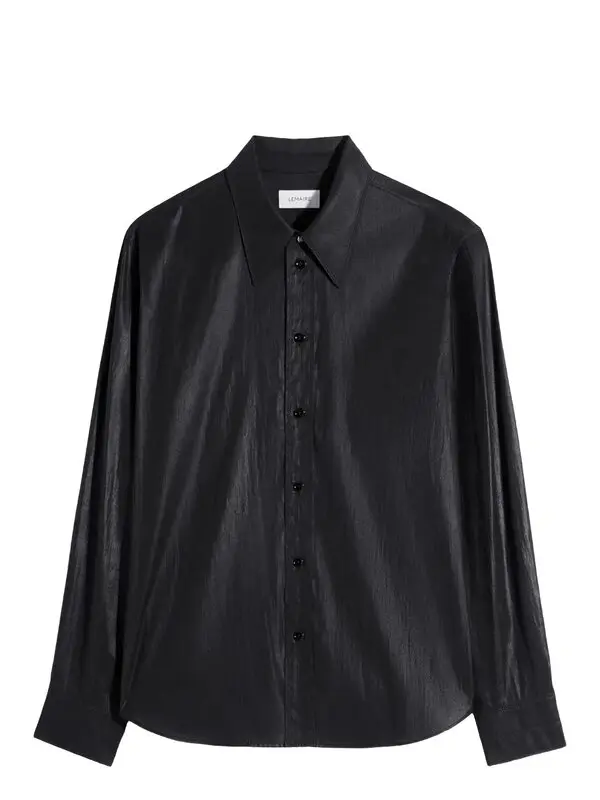 LEMAIRE Pointed Collar Shirt - Black