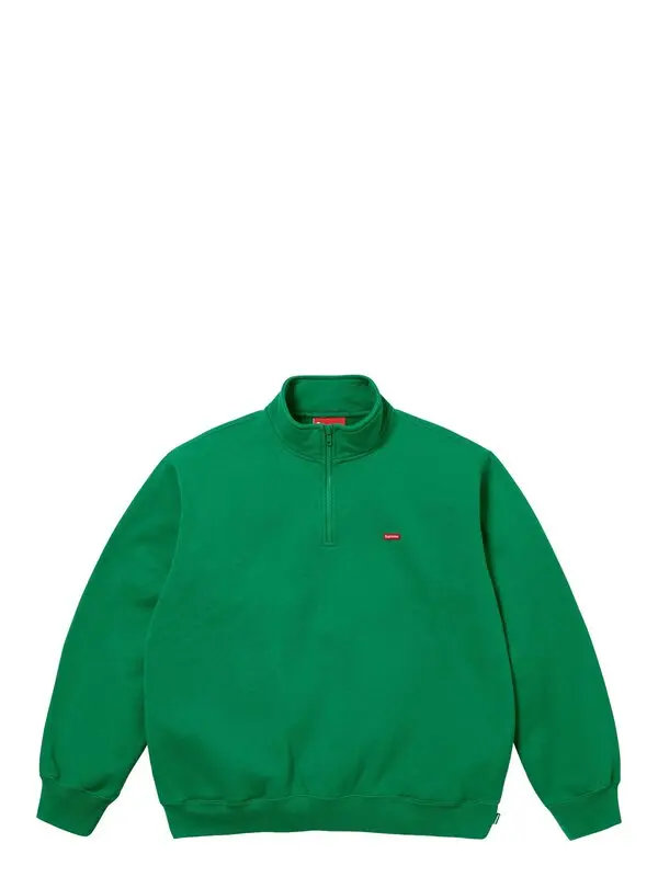 Supreme Small Box Half Zip Pullover - Green