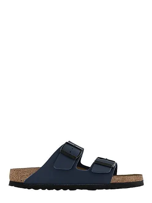 BIRKENSTOCK Arizona Double-strap Leather Sandals - Navy