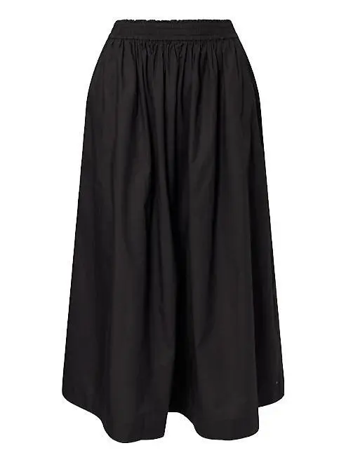 SKALL STUDIO Cotton Midi Skirt - Black