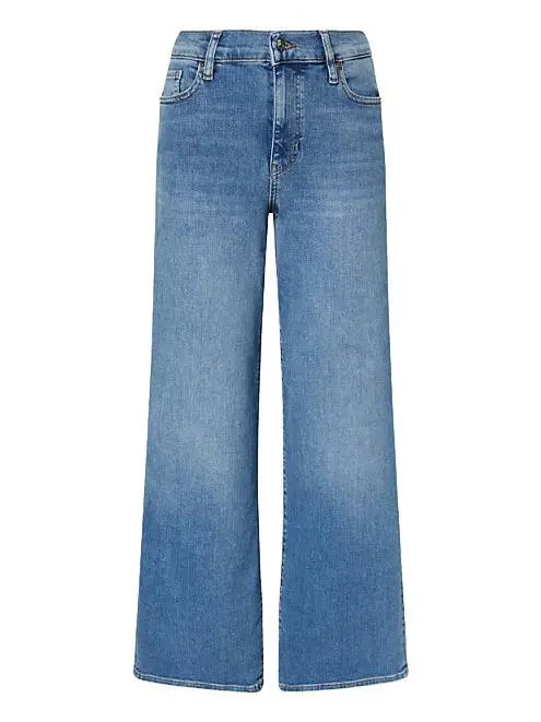 FRAME Le Slim Palazzo Wide-leg Cotton Denim Jeans - Gossamer