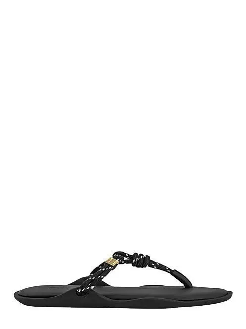 Flowze Flòwze Woven Rope Strap Sandals - Black