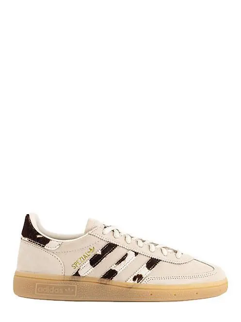 Adidas Handball Spezial Suede Low-top Trainers - Cream Cow Print