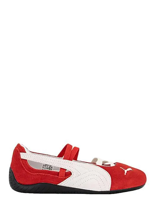 PUMA Suede Ballerina Trainers - Puma Red