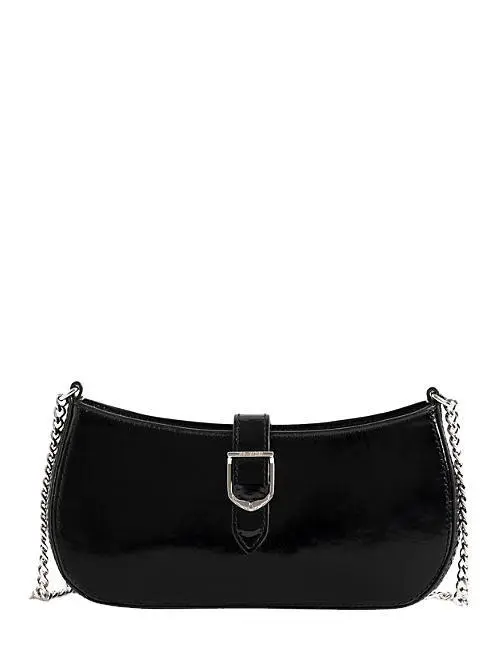 Zadig&Voltaire Janis Patent-leather Mini Bag - Black