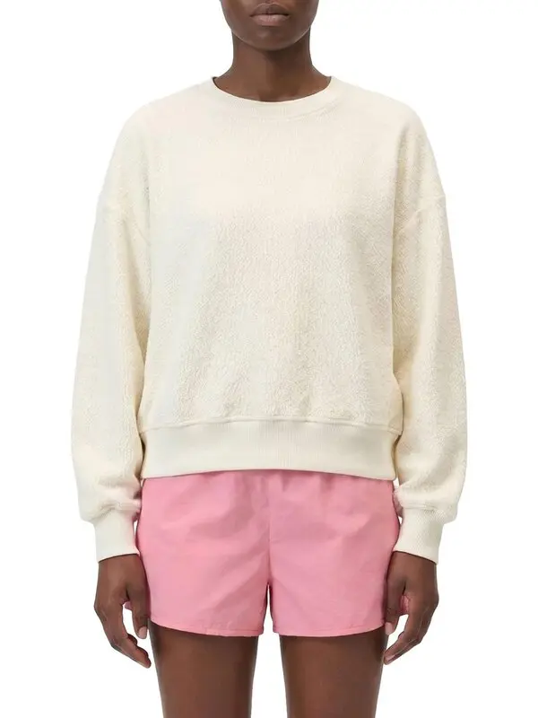 Closed Textured Crewneck Sweater - Beige