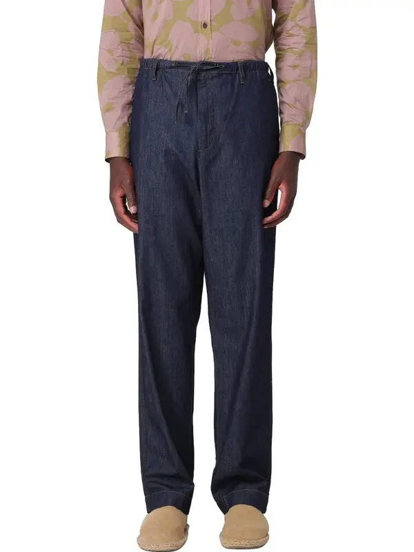 Dries Van Noten Penny Model Wide-leg Denim Pants - Blue