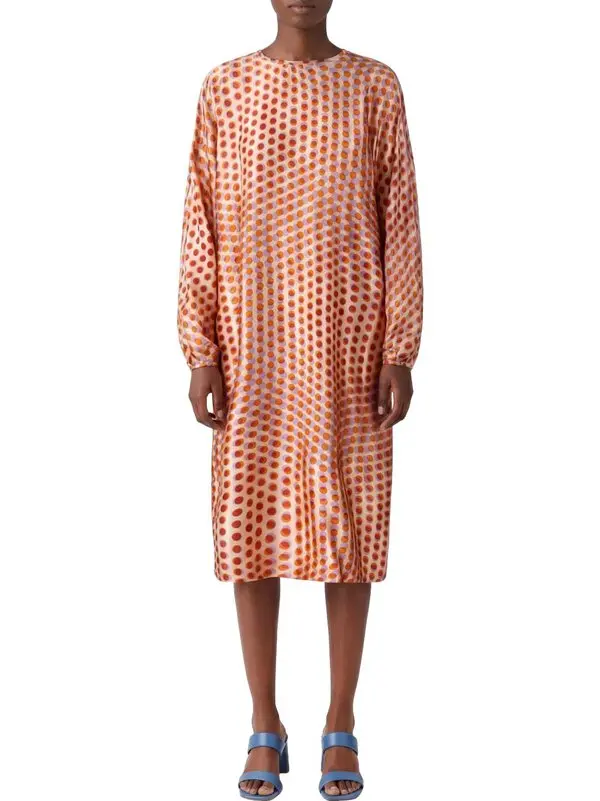 Dries Van Noten Printed Midi Dress - Pink