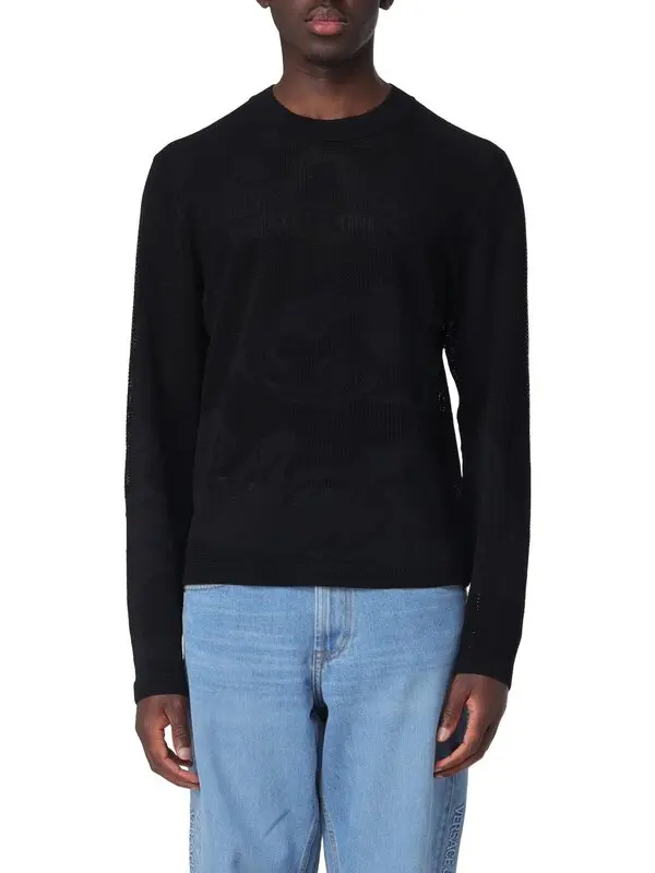 Versace Crew Neck Sweater - Black