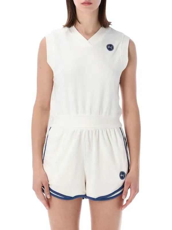 Nike Sleeveless V-neck Sports Top - White