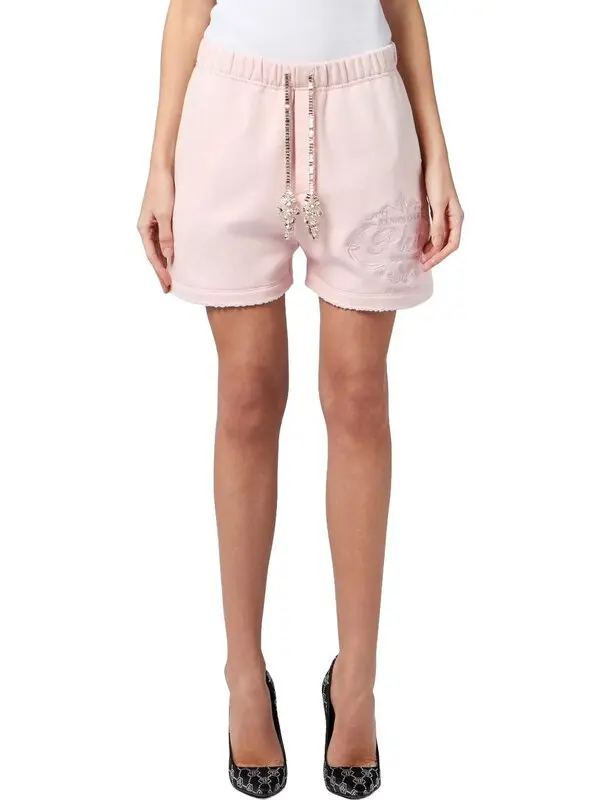 Philipp Plein Jersey Jogging Shorts - Fuchsia