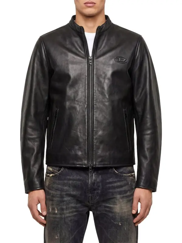 DIESEL® Leather Jacket - Black