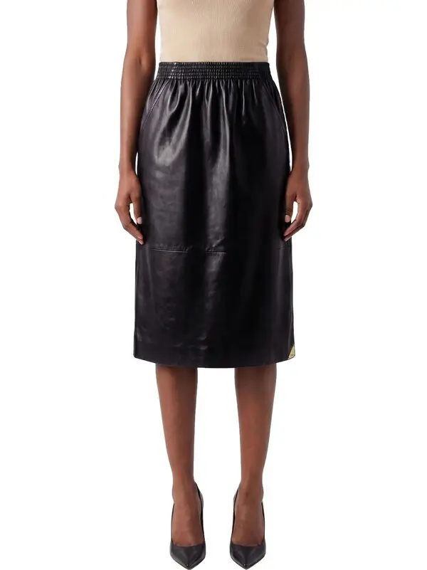Chloé Leather Skirt - Black