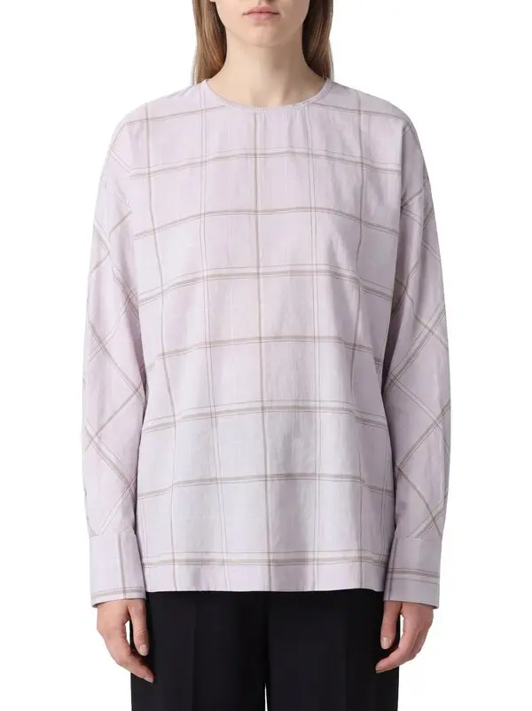FORTE_FORTE Checked Shirt - Pink