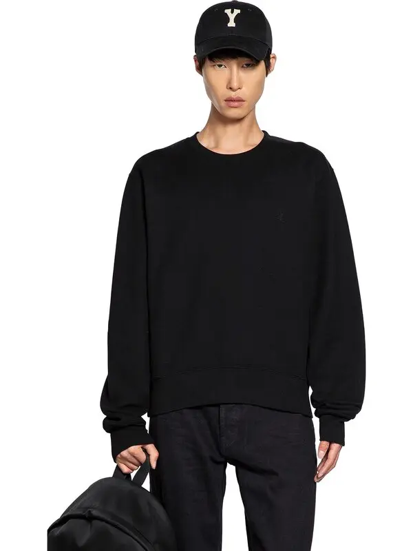 Saint Laurent Cassandre Sweatshirt - Black