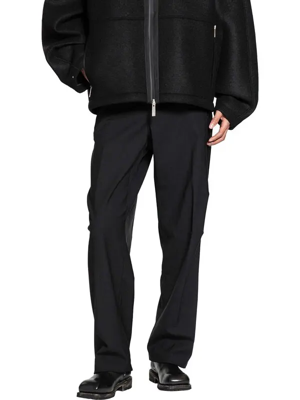 Herno Twisted Fit Tailored Trousers - Black