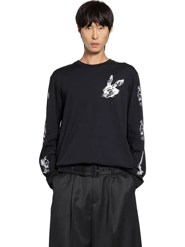 Simone Rocha Tortoise And Hare Long Sleeve T-shirt - Black