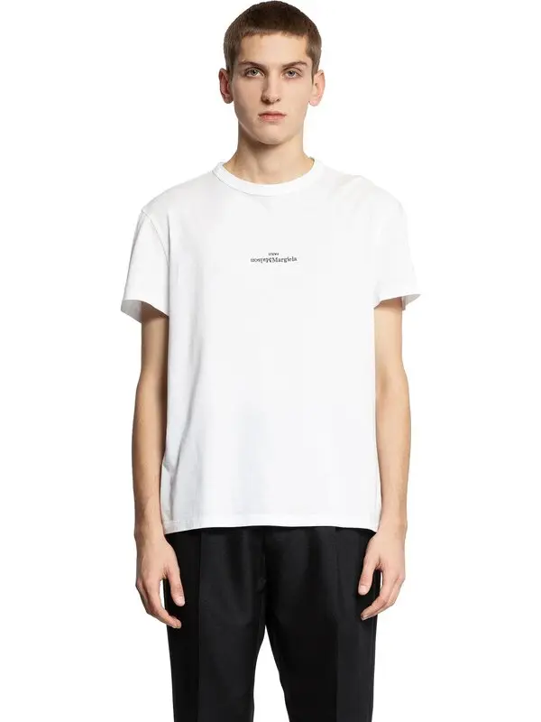 MAISON MARGIELA Distorted Logo T-shirt - White