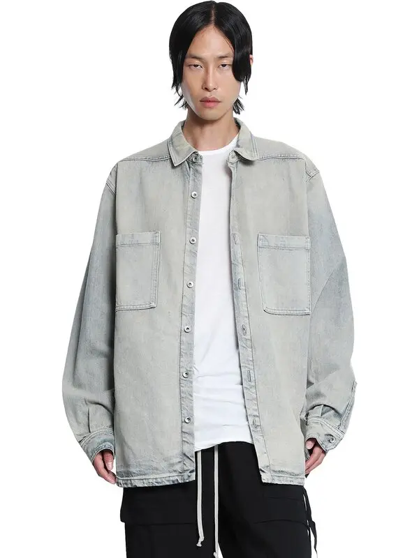 Rick Owens Concordians Jumbo Outershirt - Grey