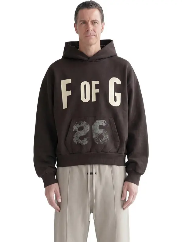 Fear Of God Classic Fit Raglan Hoodie - Brown