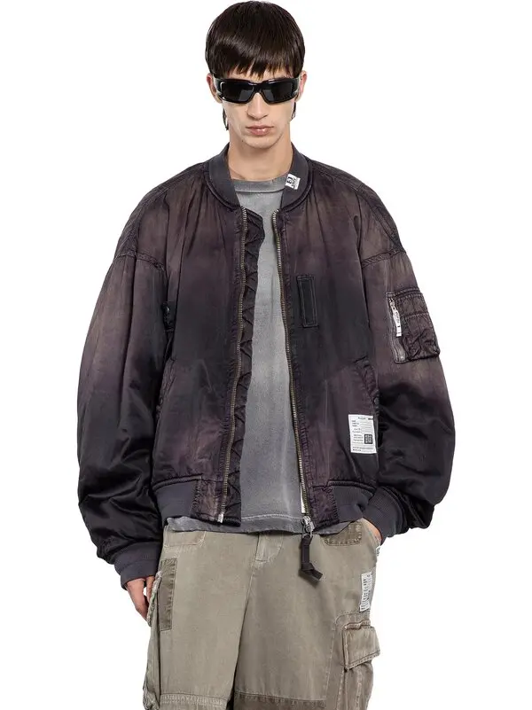 Mihara Yasuhiro Aged Flight Bomber Jacket - Black