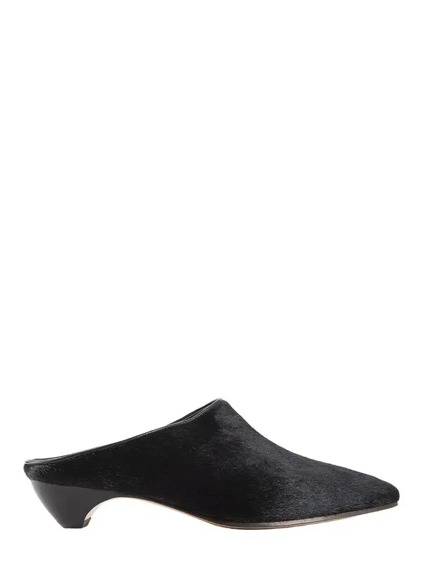 Le Monde Beryl Allegra Mule Calf Hair - Black