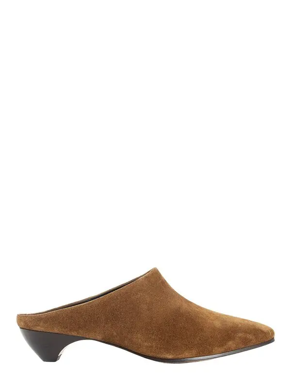 Le Monde Beryl Allegra Mule In Suede - Beige