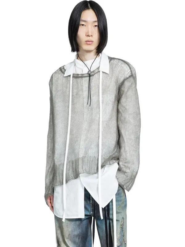 ANN DEMEULEMEESTER Mohair Knit Sweater - Green