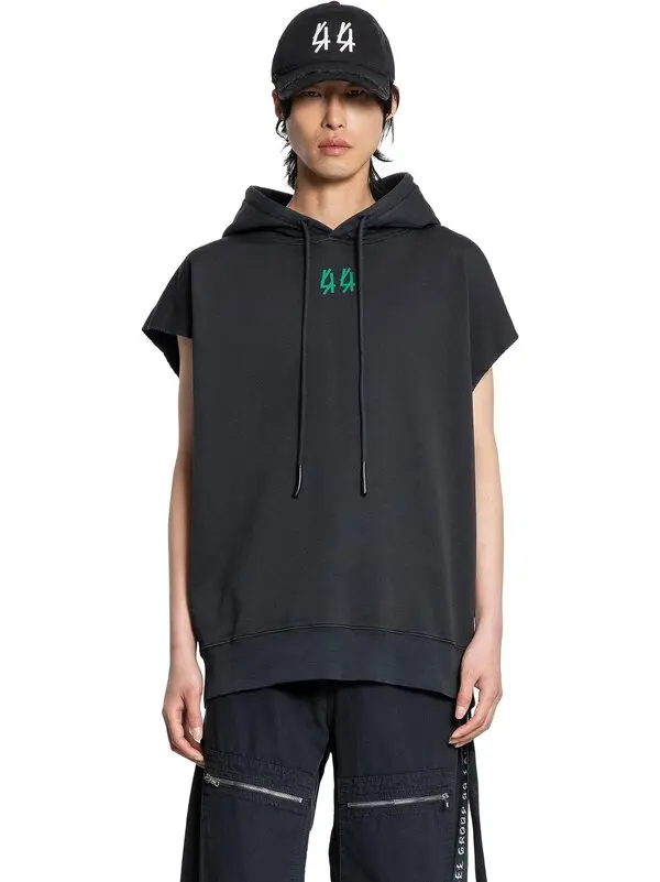 44 LABEL GROUP Xenomorph Sleeveless Hoodie - Black