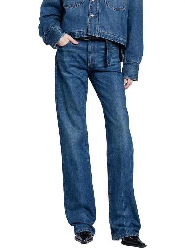 SSHEENA Straight Leg Denim Jeans - Blue