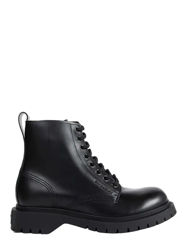 Givenchy Leather Lace-up Boots - Black