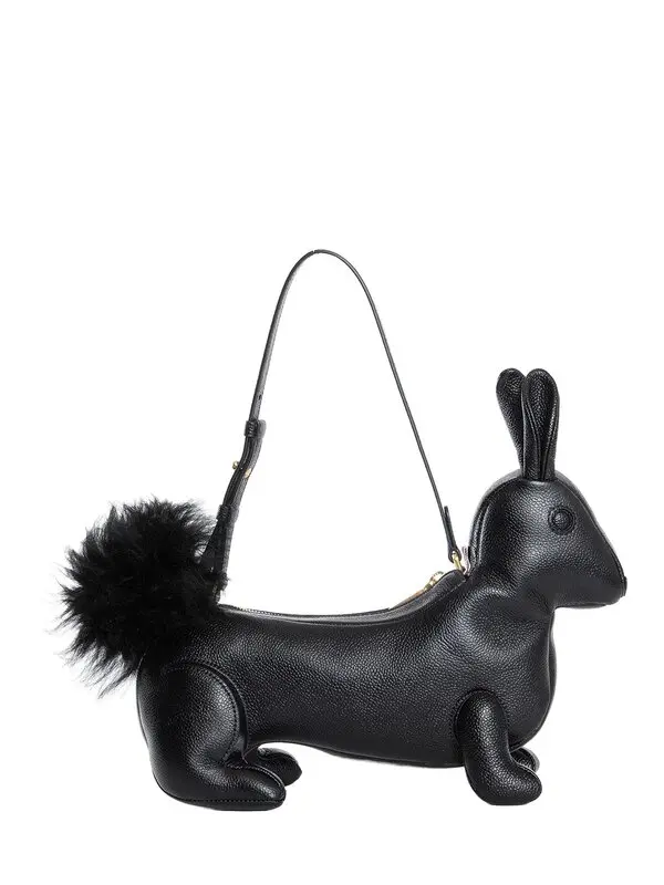 Thom Browne Rabbit Baguette Bag - Black