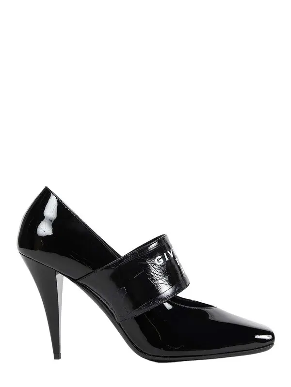 Givenchy Patent Leather Square Toe Pumps - Black