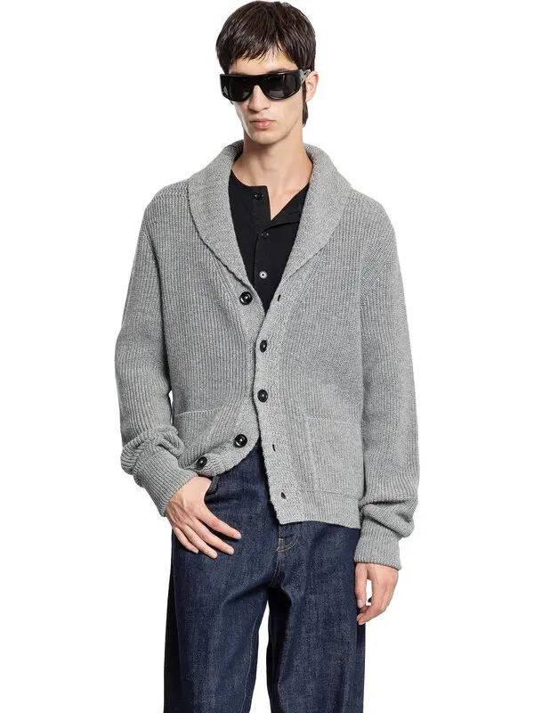 TOM FORD Cashmere Wool Shawl Cardigan - Grey