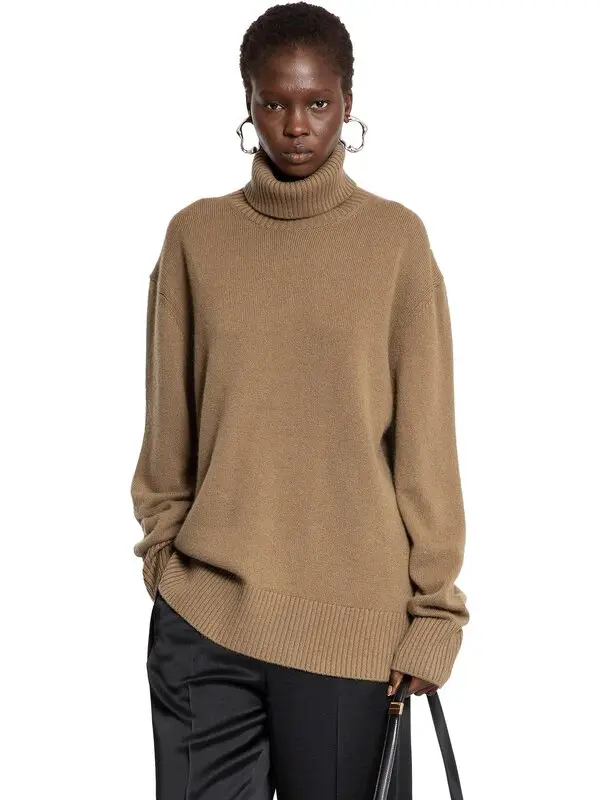 TOTEME Cashmere Turtleneck Sweater - Brown
