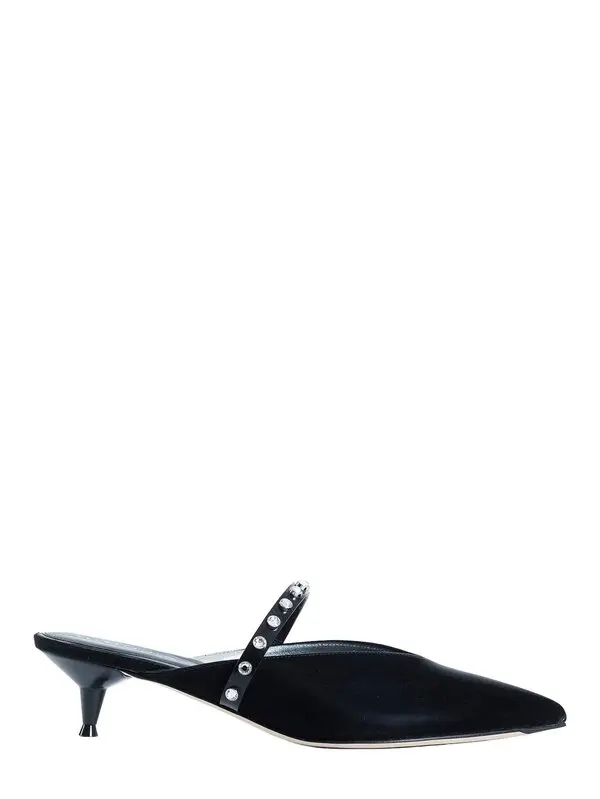 Alexander McQueen Revel Slingback Mules - Black