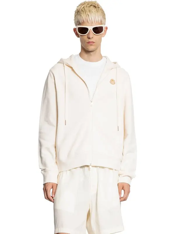 Moncler Gilga Farm Collaboration Zip-up Hoodie - Off-white
