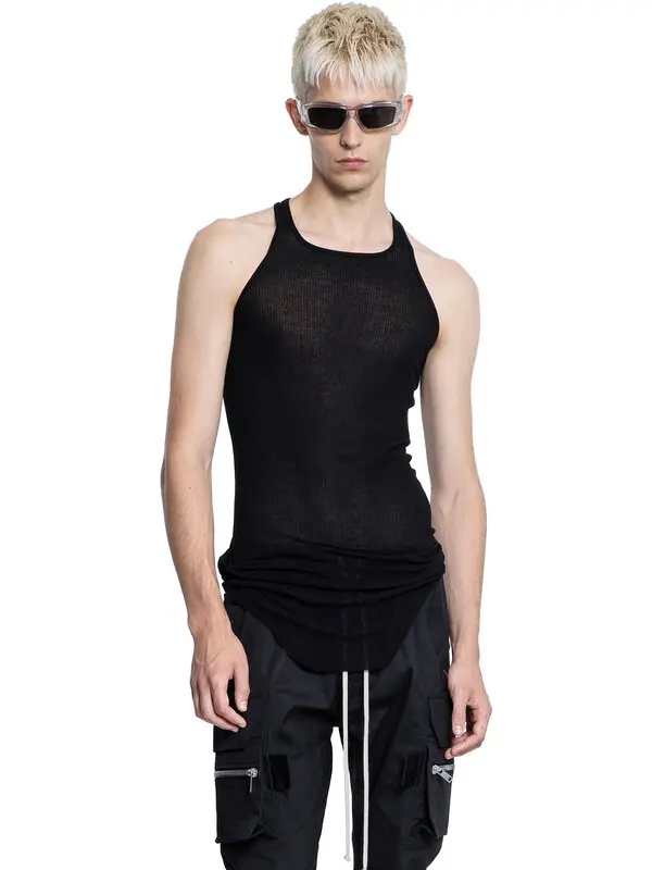 Rick Owens Forever Basic Rib Tank - Black