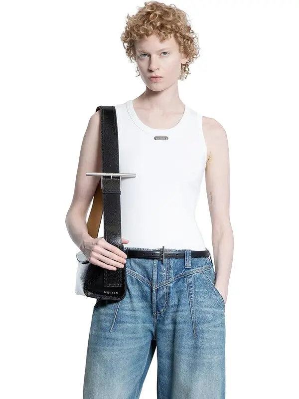 Alexander McQueen Placket Tank Top - White