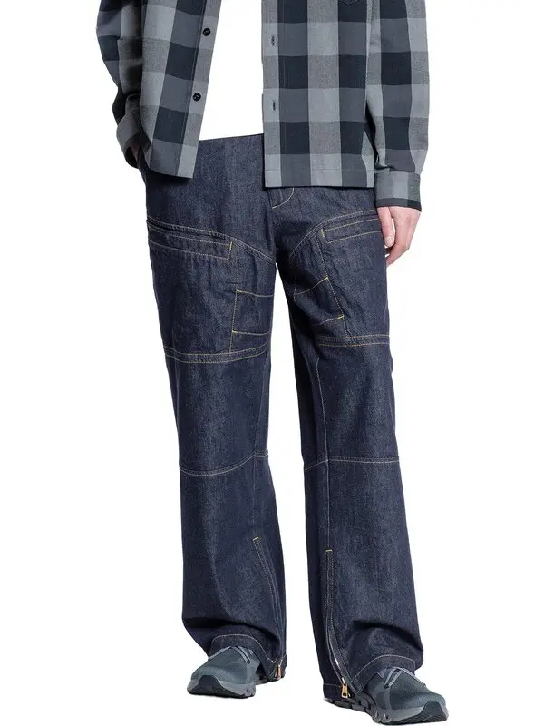 Moncler X Mercedes-benz Nigo Collaboration Workwear Jeans - Blue